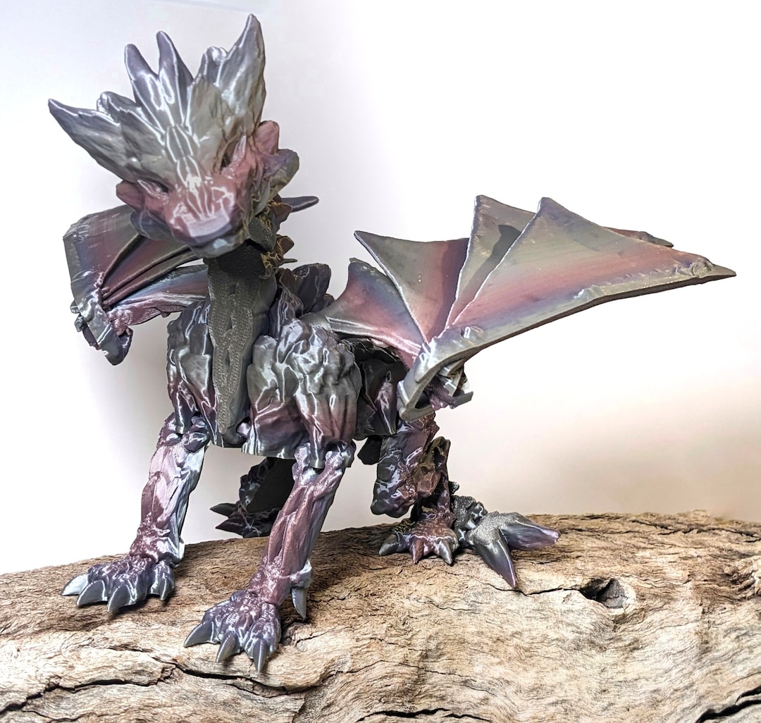 Great Stone Dragon Poseable Fantasy Figurine - Etsy