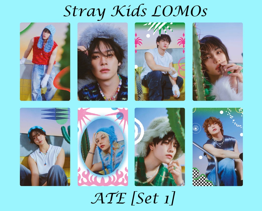Stray Kids ATE Photocards [set 1] | Fanmade Lomos | OT8 - Etsy