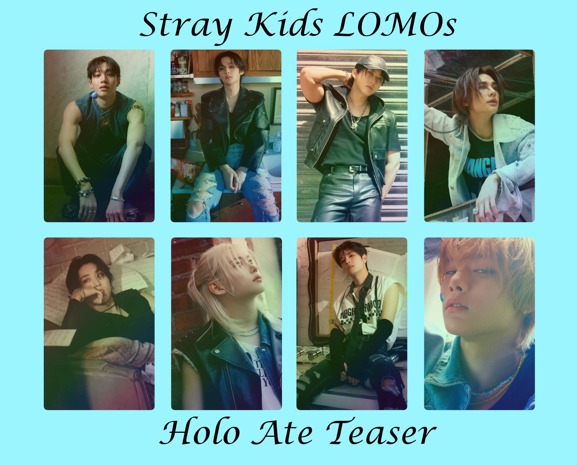 Stray Kids Holographic ATE Teaser Photocards | Fanmade Lomos | OT8 - Etsy