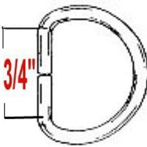 20 PIECES 3/4 HEAVY WELDED D Ring, 3/4 Inch, 19.05mm, 9 Gauge Nickel ...