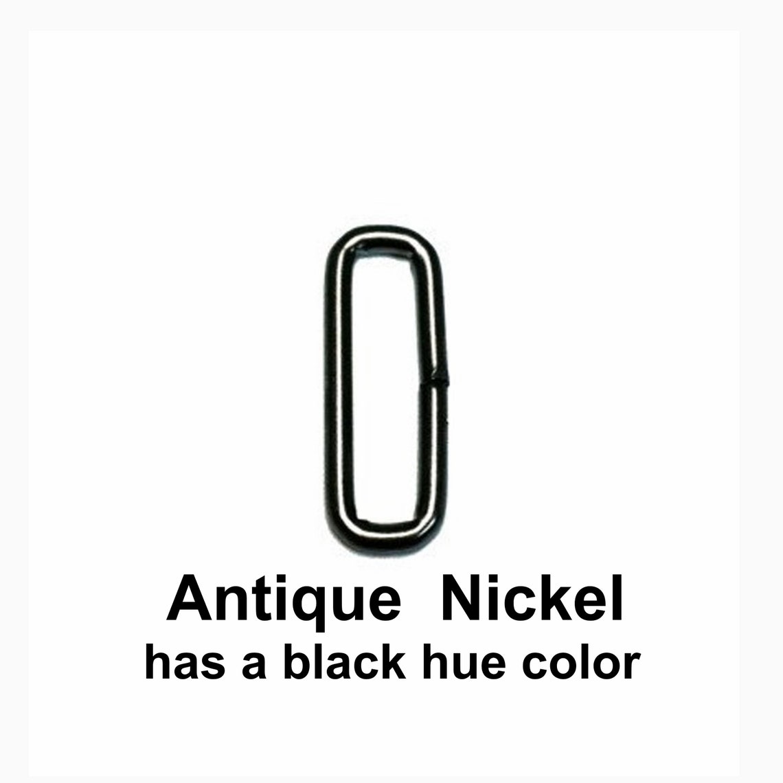 50 or 100 PIECES 3/4 Split Rectangular Metal Loop | Etsy