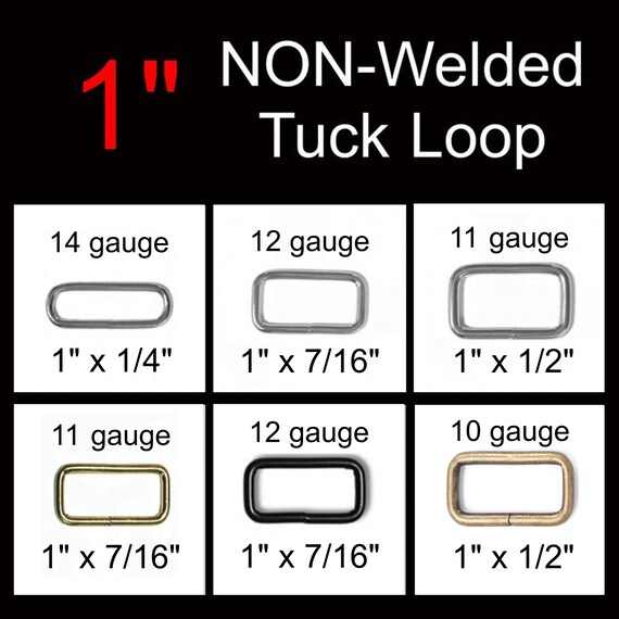 10 or 20 PIECES 1 Rectangular Tuck Loop Rings 1 | Etsy