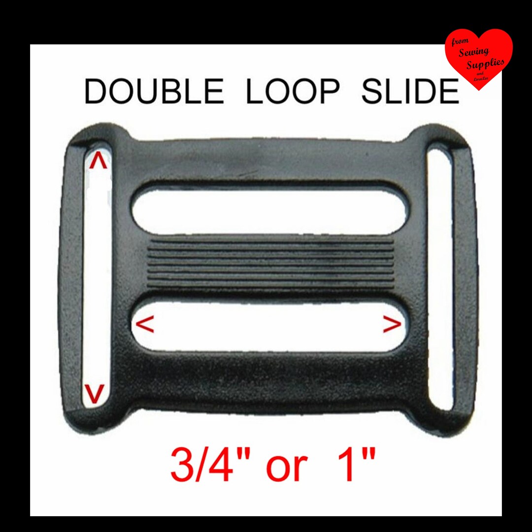 10 or 20 PIECES 3/4 or 1 Dual Sternum Strap Adjuster Slide Heavy Duty ...