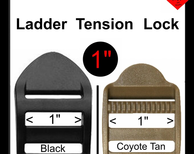 50 PIECES - 1" - Ladder Tension Lock, Strap Adjuster, 1 Inch, 3-bar ...