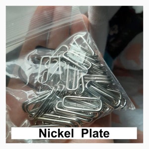 50 or 100 PIECES 3/4 Split Rectangular Metal Loop | Etsy