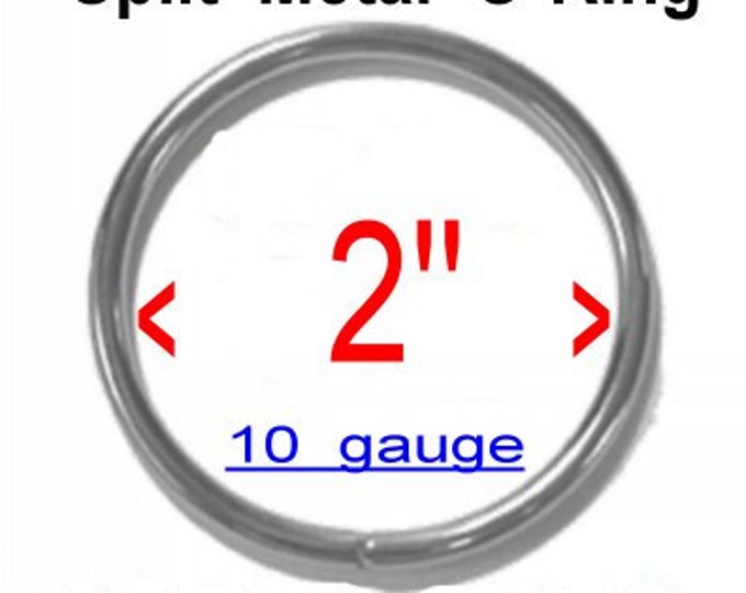 10 PIECES 2 Metal Split O Ring, 2 Inch, NICKEL Plate Finish, 50.8mm - Etsy