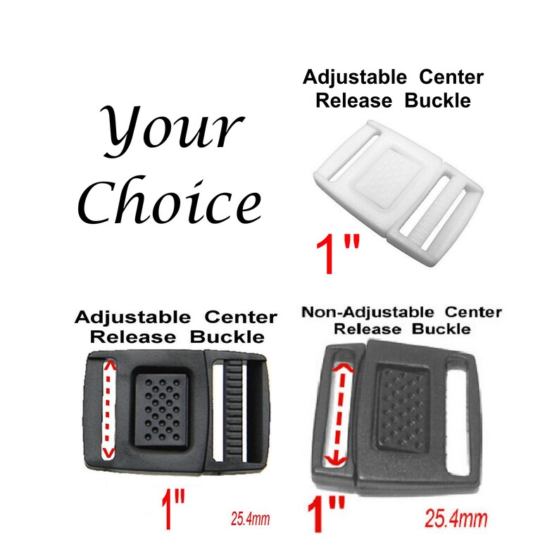 10 Buckles 1 Adjustable and NON Adjustable CENTER | Etsy