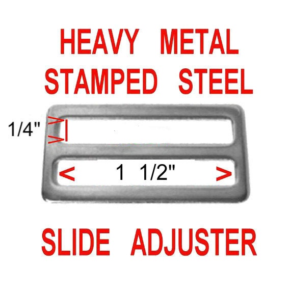 5 or 10 PIECES 1 1/2 Slide Adjuster HEAVY Metal | Etsy