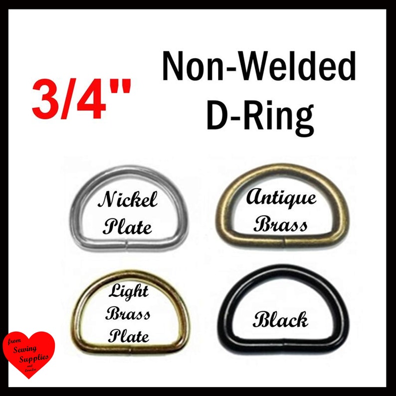 20 PIECES 3/4 Split D Rings Metal NON Welded .75 | Etsy