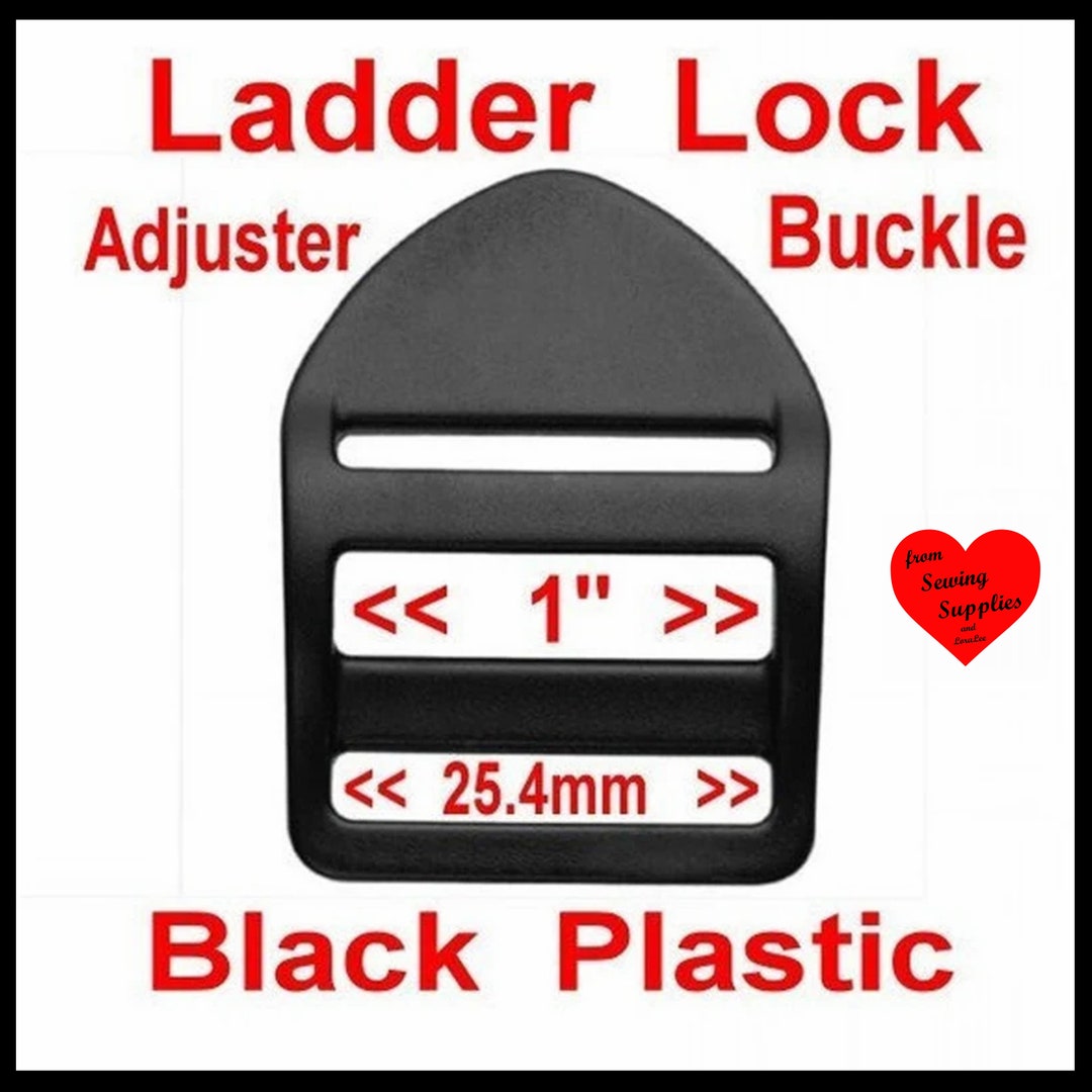 50 PIECES 1 Ladder Tension Lock, Strap Adjuster, 1 Inch, 3-bar Slide ...