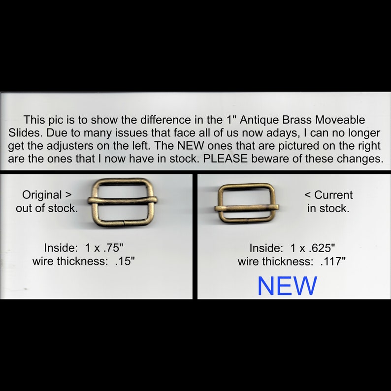 5 or 10 PIECES 1 Moveable Bar Slide Strap Adjuster - Etsy