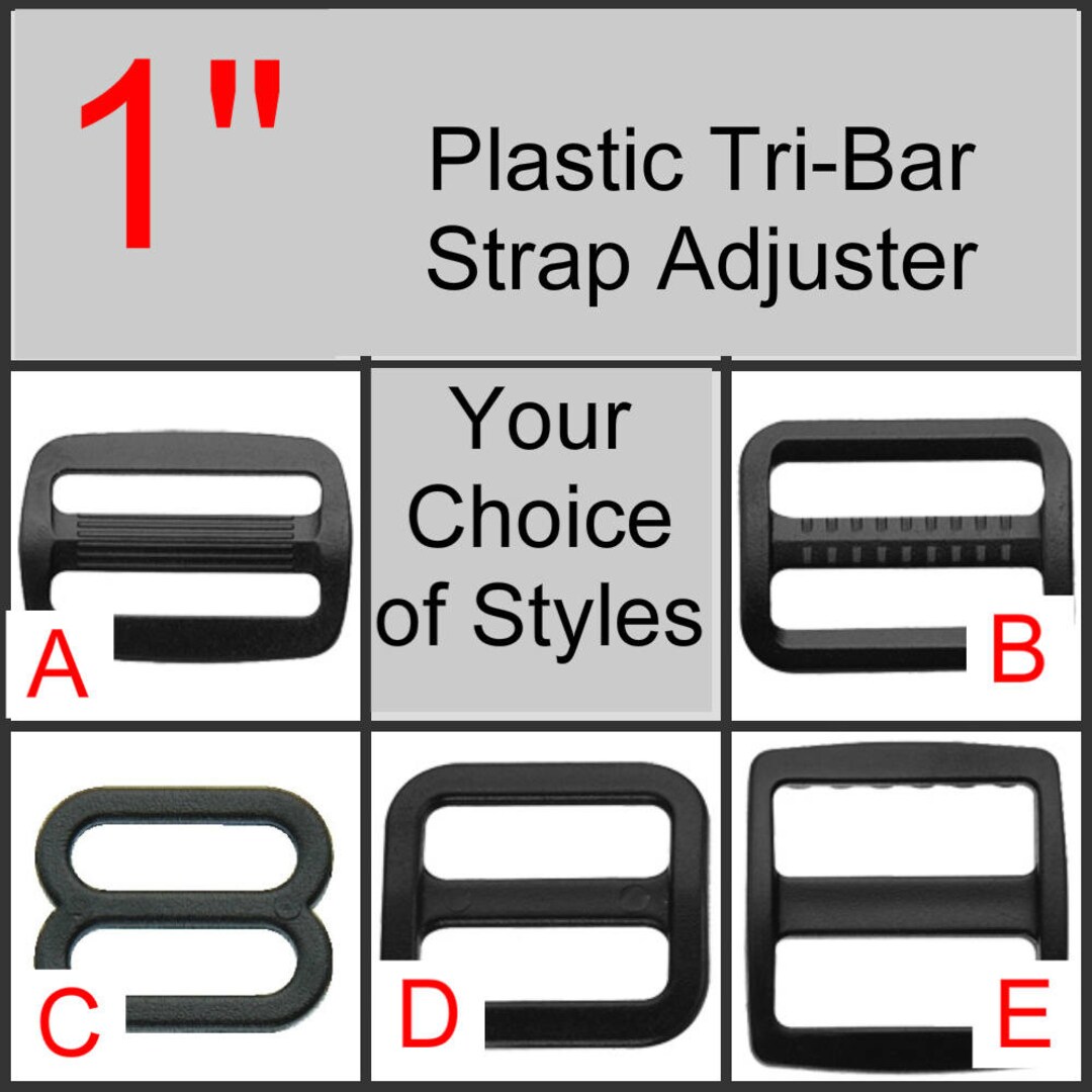10 or 20 PIECES - 1" - Strap Adjuster, 1 Inch, Heavy Duty Polyacetal ...