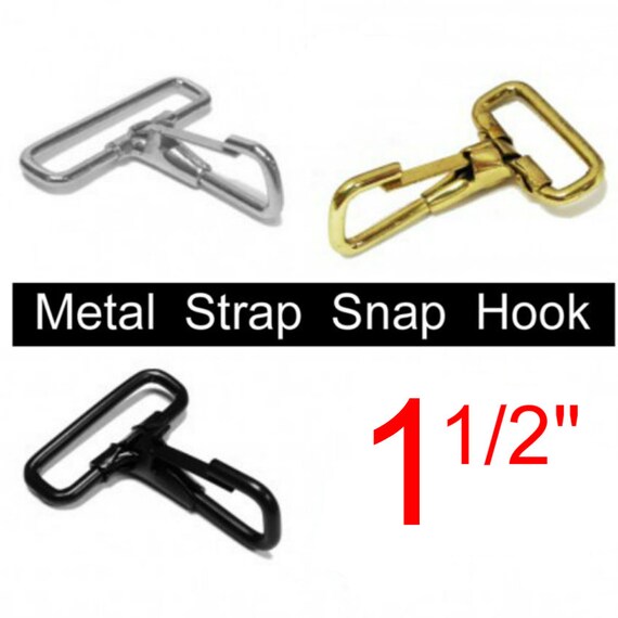 10 PIECES 1 1/2 Fixed Loop Strap Spring Snap HOOK | Etsy