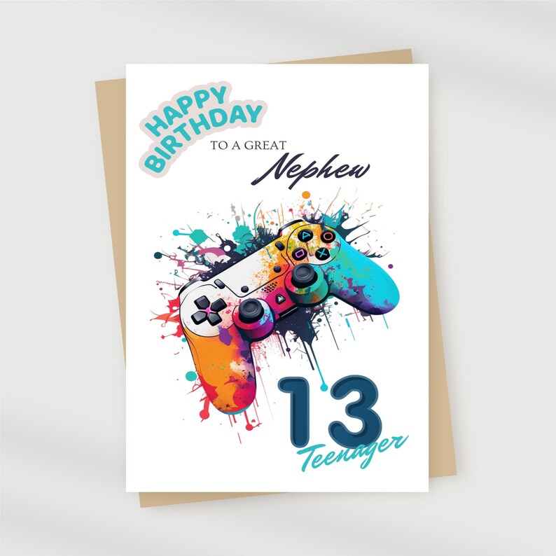 A Playstation-themed Personalised Birthday Card is Ideal for Any Gamer ...