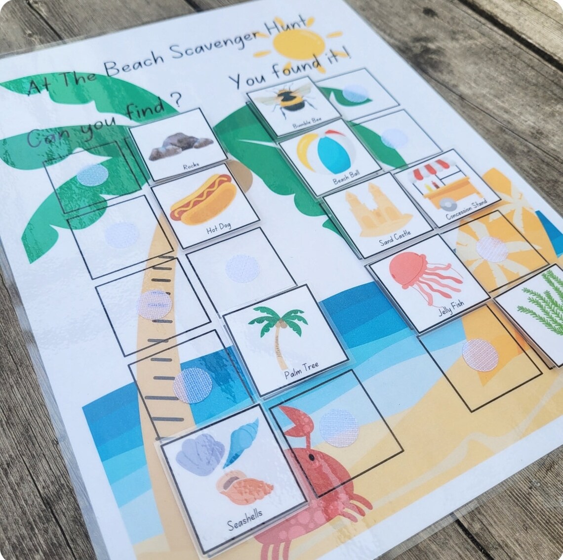 Beach Scavenger Hunt/scavenger Hunt for Kids/customizable/outdoor ...