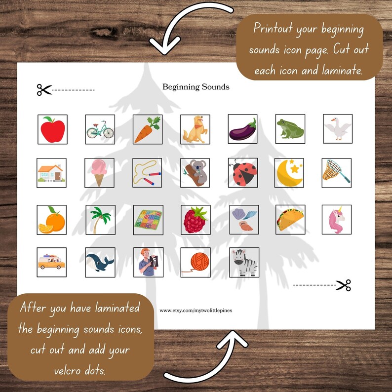 Beginning Sounds, Printable Alphabet Game, Preschool Curriculum ...