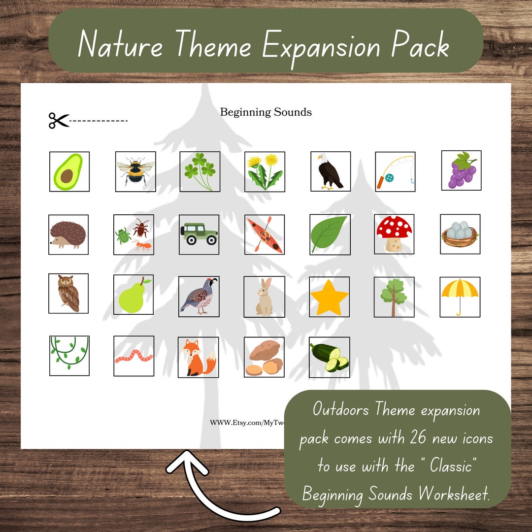 Beginning Sounds Expansion Pack, Printable Alphabet Game, Preschool ...