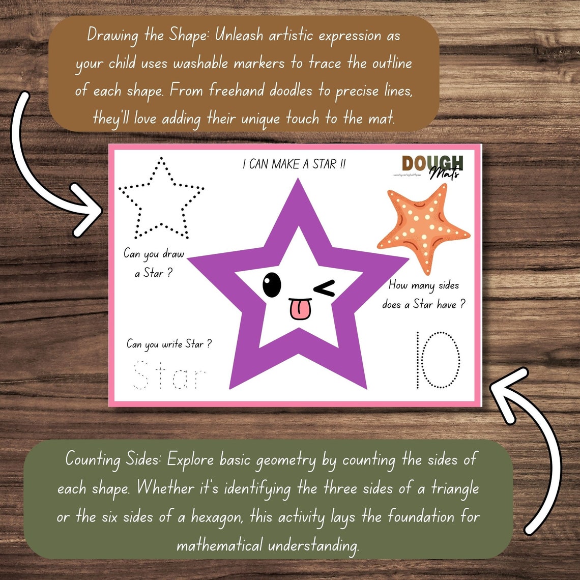 Shapes Play Doh Mats Playdough Activity Toddler Preschool Kindergarten ...