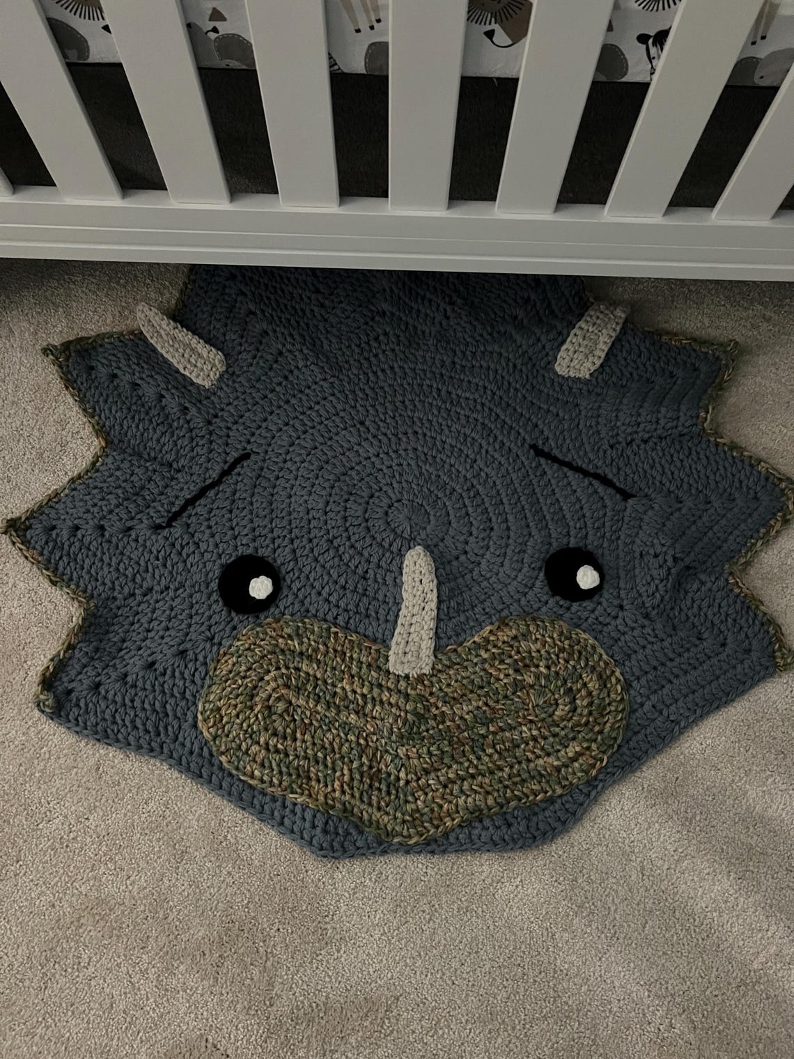 Crochet Dino Rug - Etsy