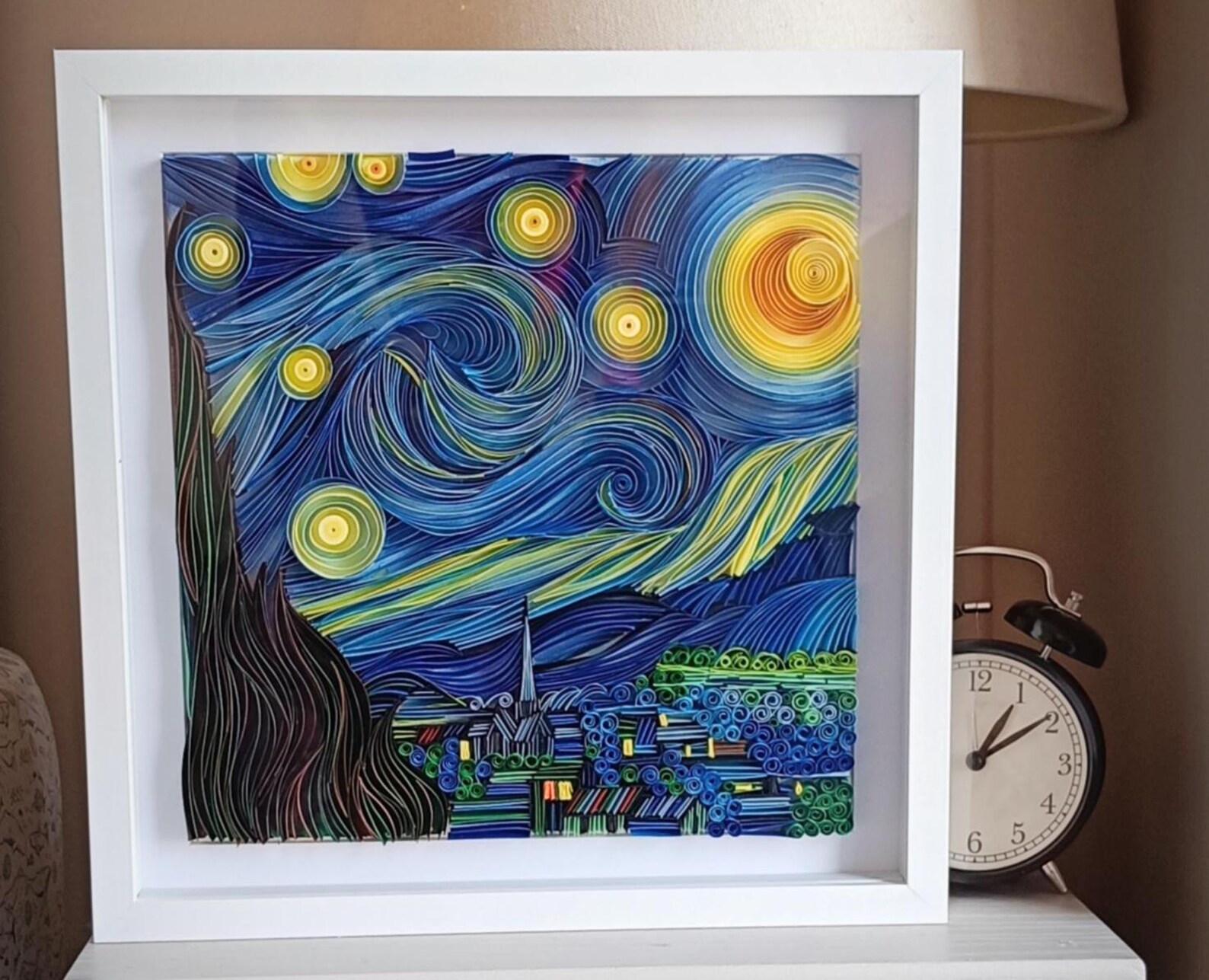 Starry Night : Quilling / Handmade/ Paper Art/ 3D/ Mixed Media - Etsy