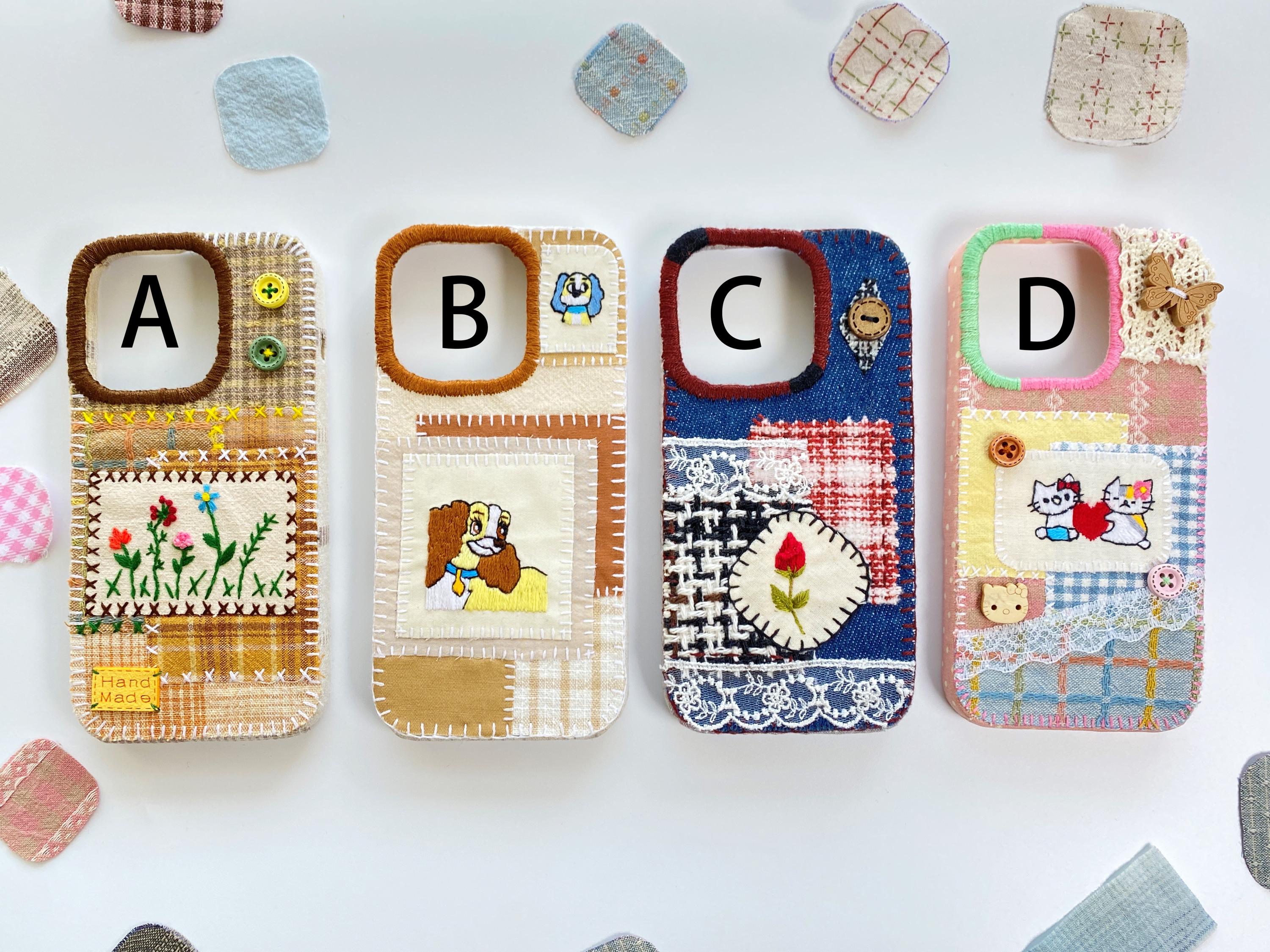 Handmade Cottagecore Fabric Phone Case,phone Cover With Embroidery and ...