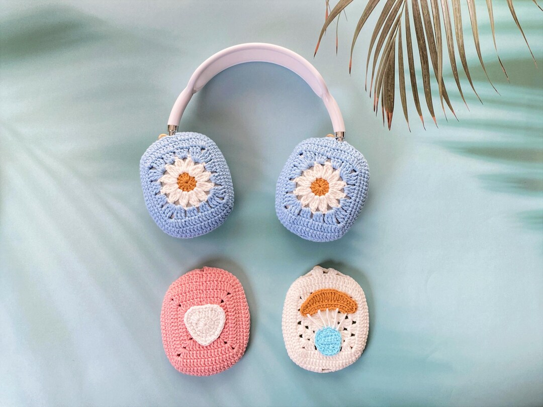 Crochet Airpods Max Ear Covers, Handcrafted Headphone Sleeve, Stylish ...