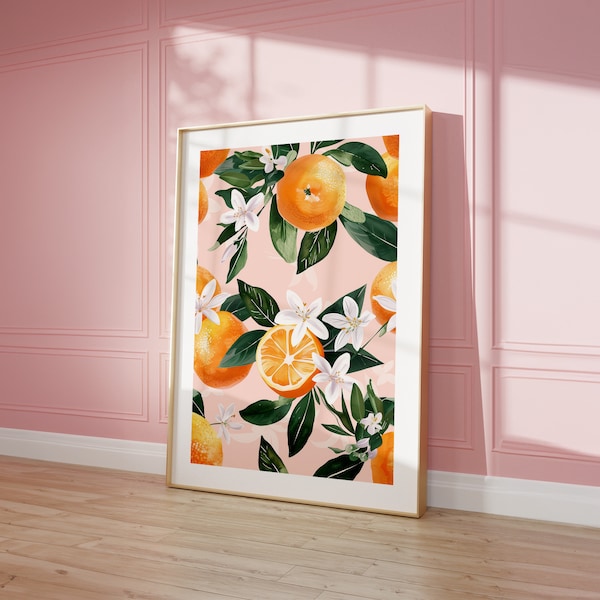 Orange Art Print - Etsy