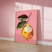 Disco Lemon Pink Wall Art Printable Poster, Preppy Pink Trendy Dorm ...
