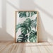 Tropical Monstera Leaves Print Poster, Tropical Vibes Modern Wall Art ...