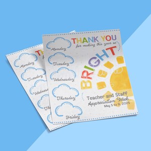 Teacher Appreciation Week Flyer, Printable Template (PDF, JPG) - Etsy