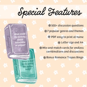 Printable Book Club Discussion Cards - Etsy