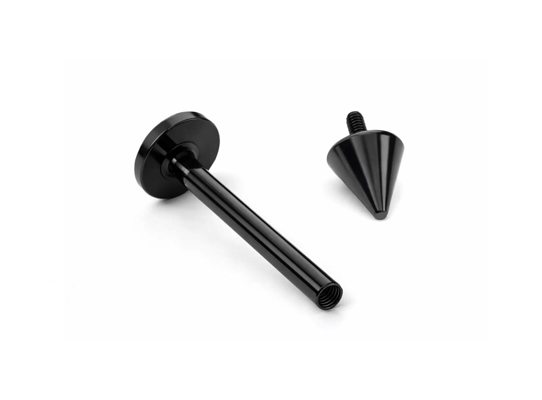 Gold Internal Spike Labret Stud Lip Piercing: 16g 14g Cartilage Tragus ...