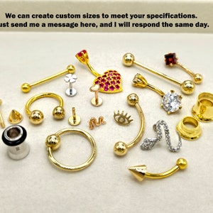 Solid 14K Gold Star Belly Ring 14K Gold Inverted Pentagram Star Belly ...