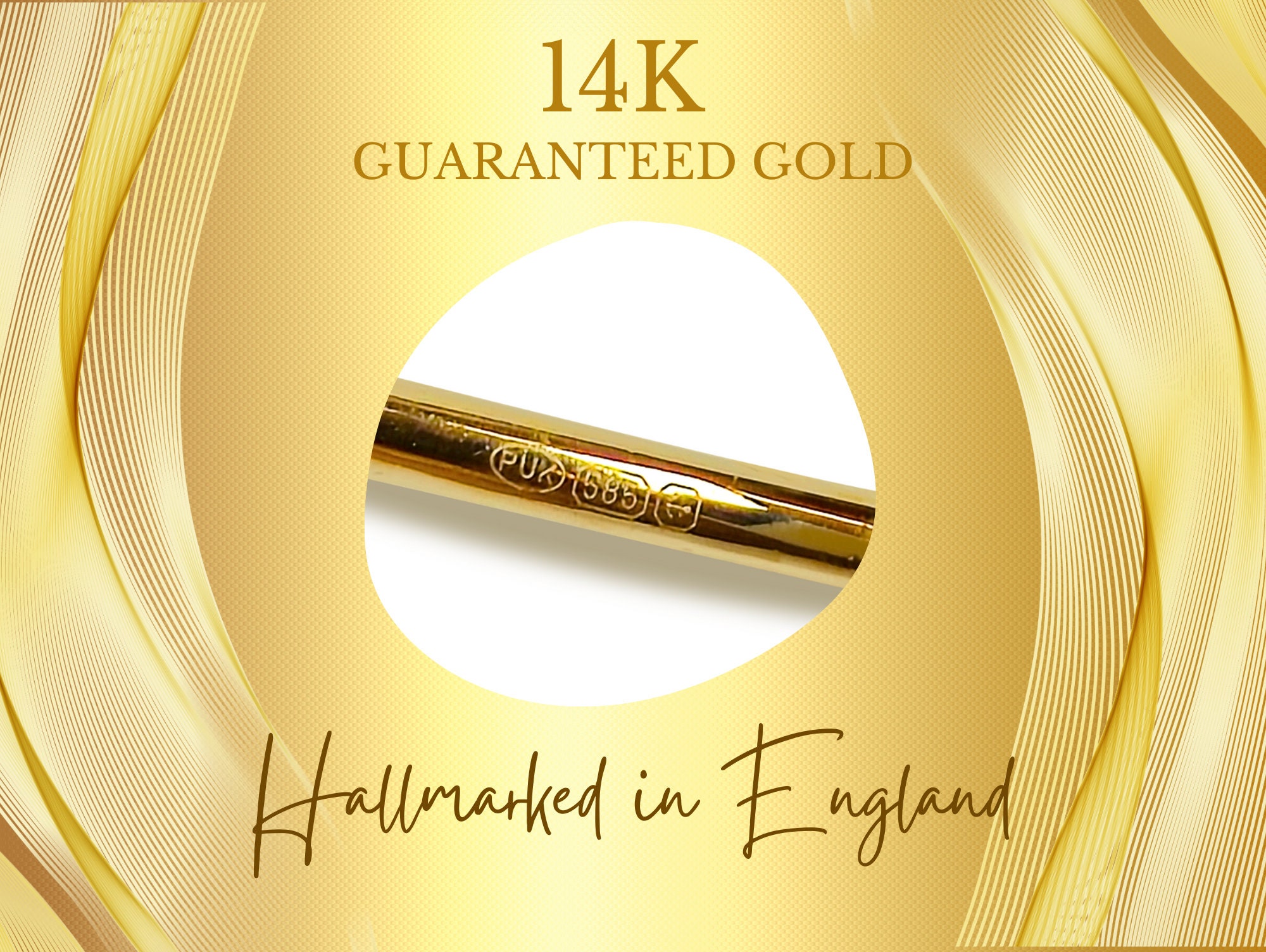 14K Solid Gold Double Plug Ear Gauges Stretching Kit - Handmade Screw ...