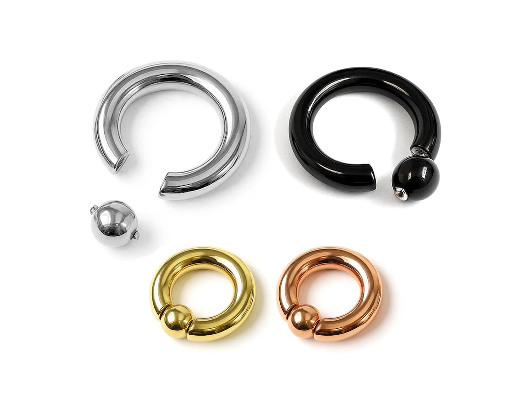 Titanium Prince Albert Piercing: Captive Bead Ring (8G to 00G) - Etsy