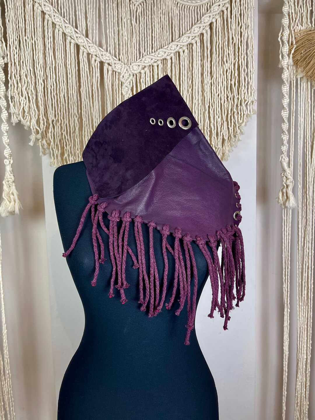 Handmade Leather Neck Collar, Design Colored Neck Collar, Accessory ...