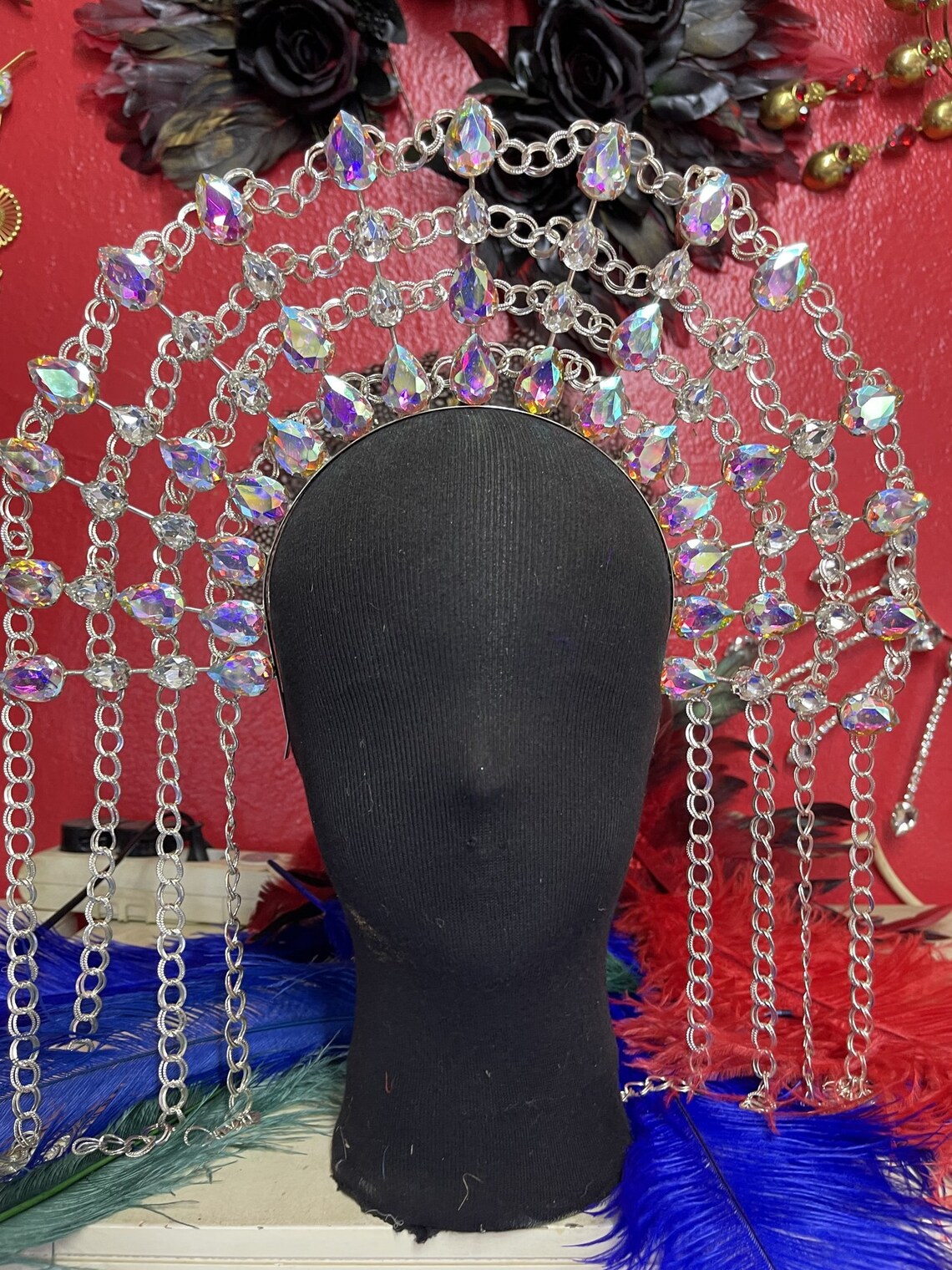 Exclusive Crystal Wedding Tiara, Wedding Bridal Tiara, Glass Stone Hair ...