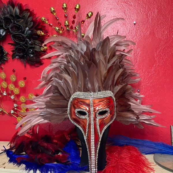 Feather Mask - Etsy
