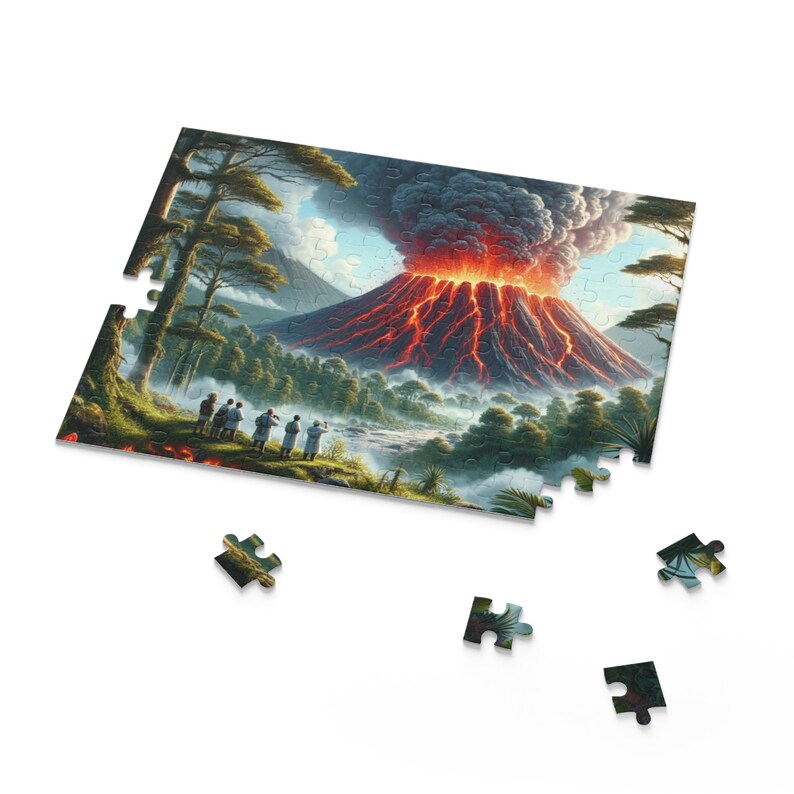 Engage Your Mind With a Volcano Eruption Jigsaw Puzzle – 120, 252, and ...