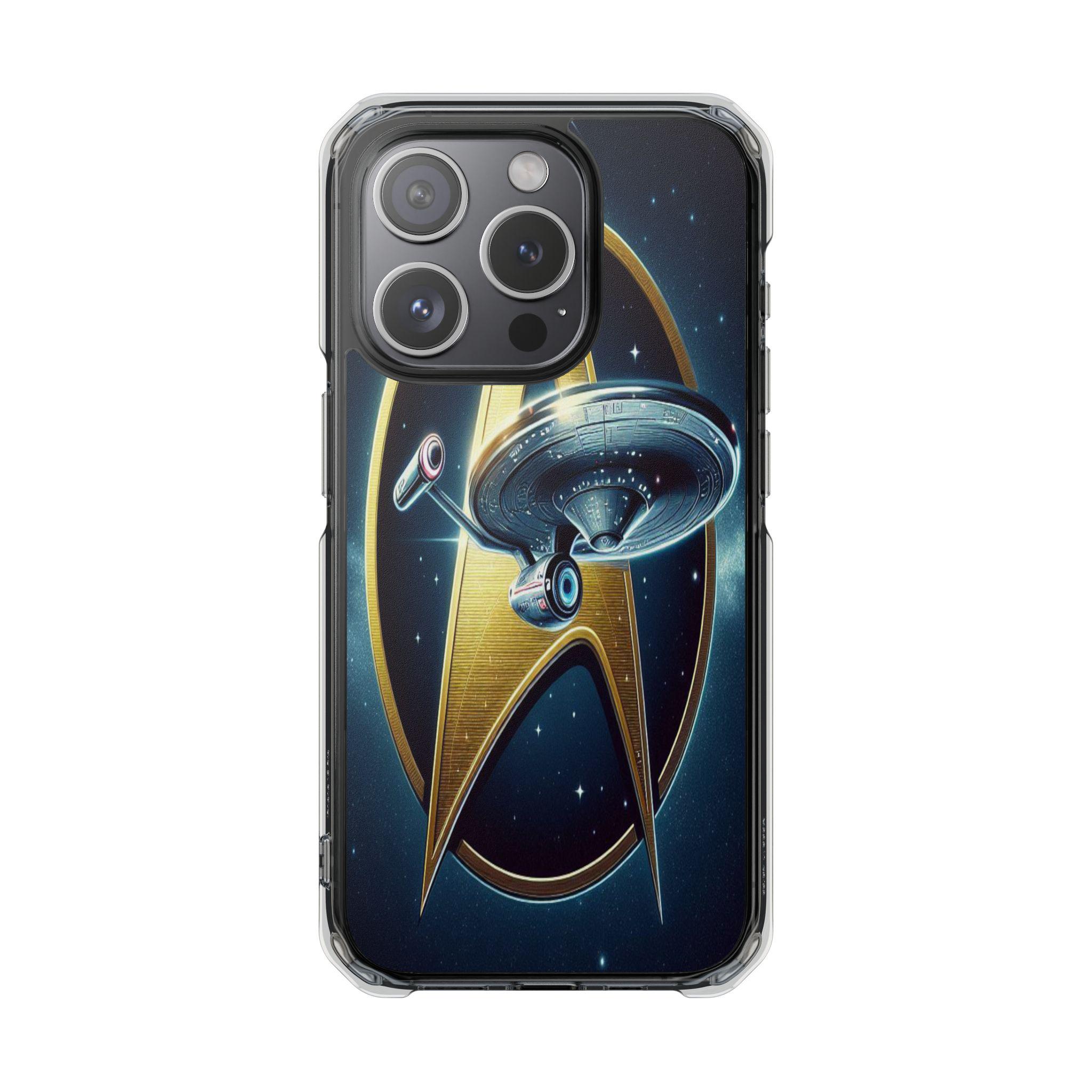 Phone Case, Star Trek Star Ship Enterprise Magnetic Clear Impact Case ...