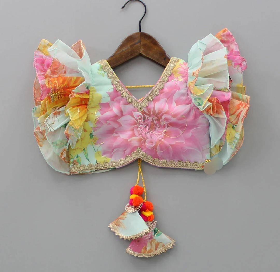 Designer Floral Kids Lehenga Choli - Etsy