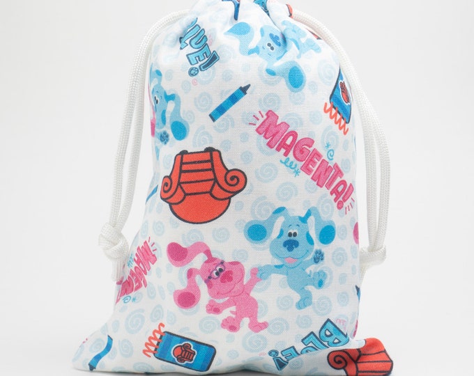 Party Bags Made With Licensed Blues Clues Fabric, Birthday Bag, Goodie ...