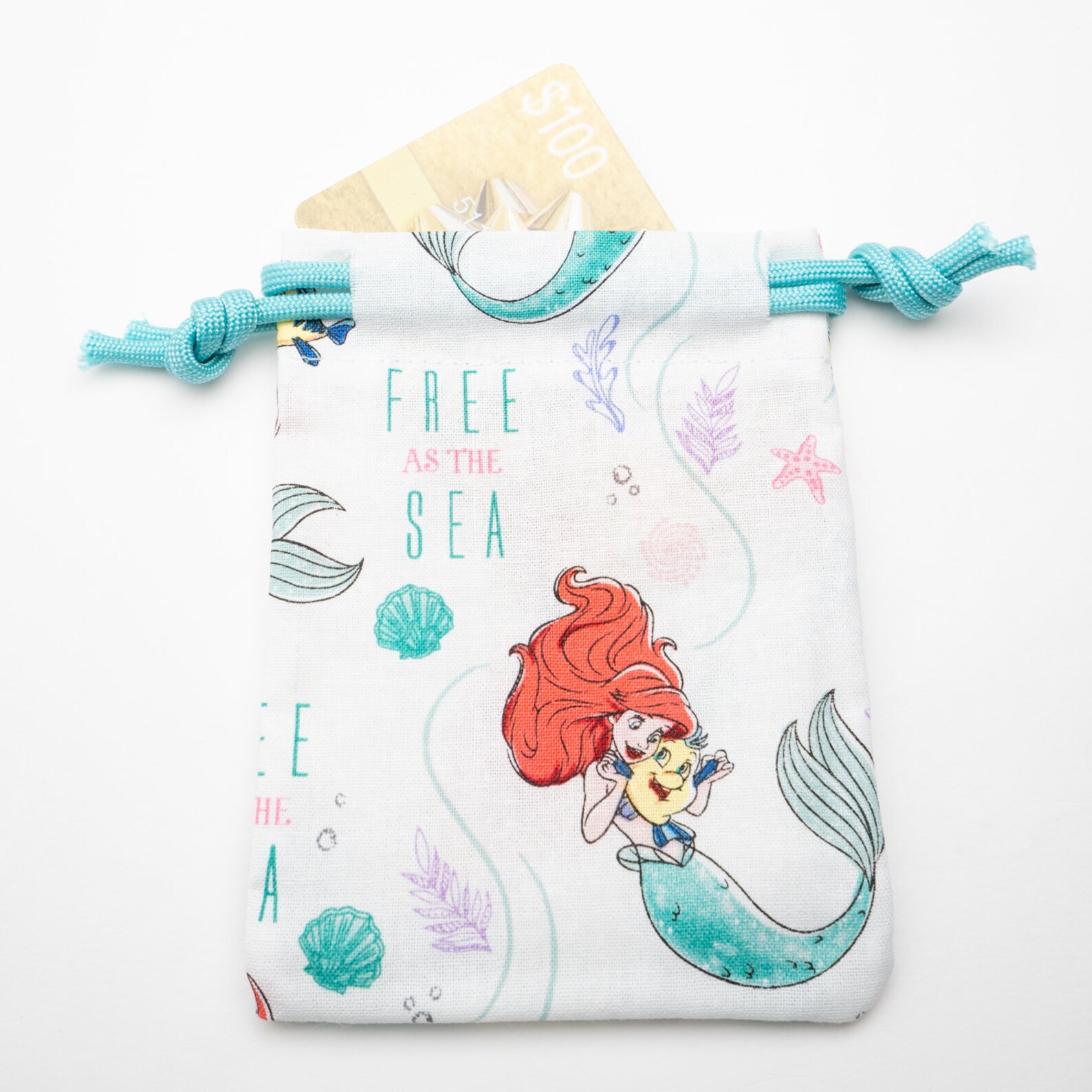Gift Card Bag Made From Little Mermaid Fabric, 3x4 - Etsy