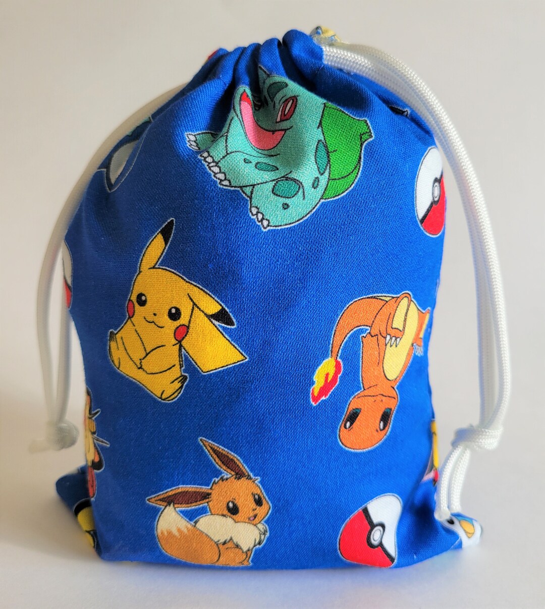 Party Bags Made With Licensed Pokemon Fabric, Birthday Bag, Gift Bag ...