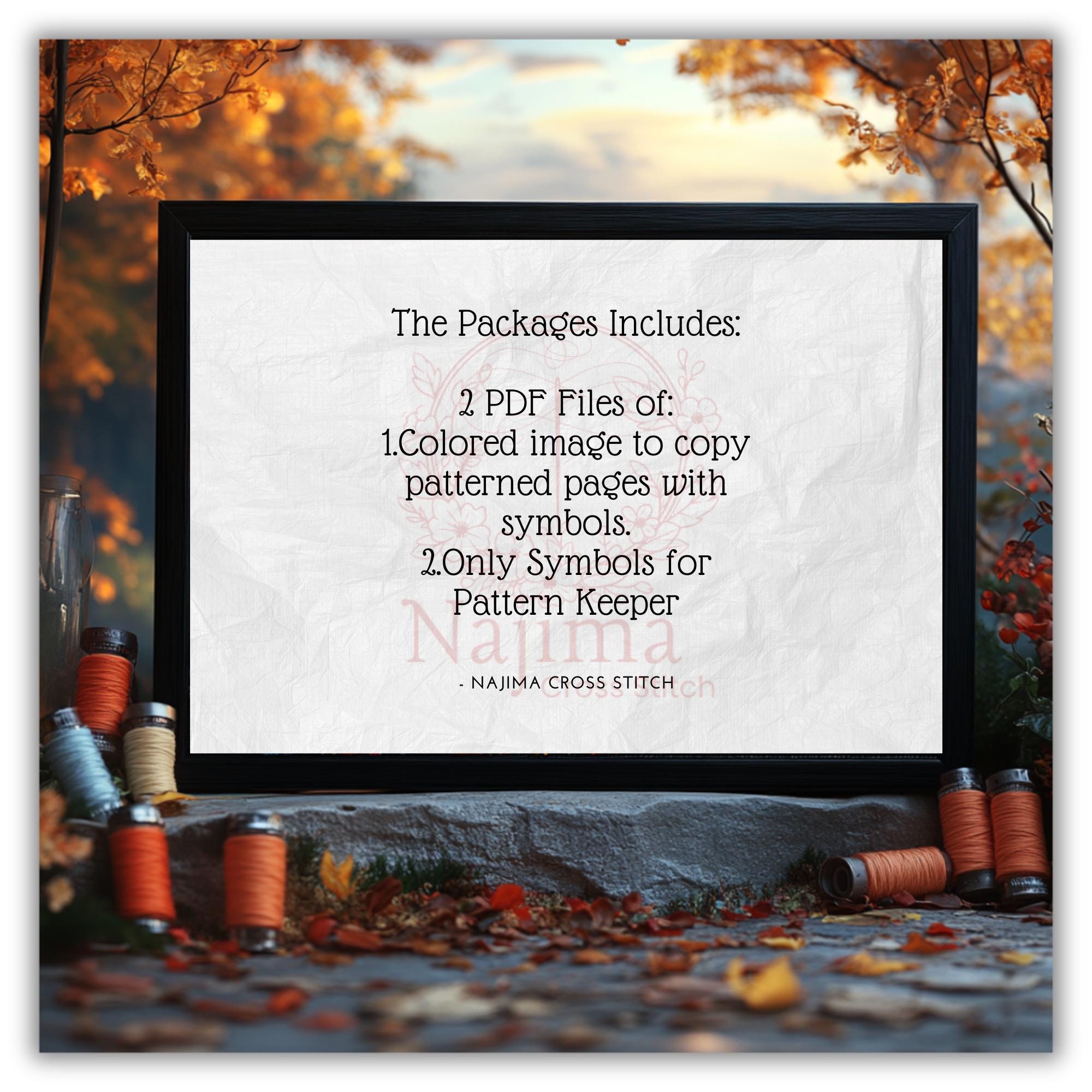 Asia Oriental Cross Stitch Pattern, Pagoda Temple Decorative Home Items ...