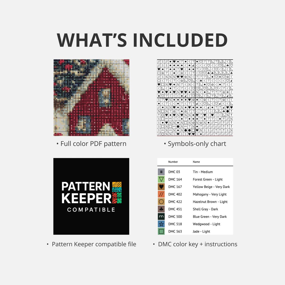 Winter Village Cross Stitch Pattern, Christmas Snowy Landscape, Holiday ...