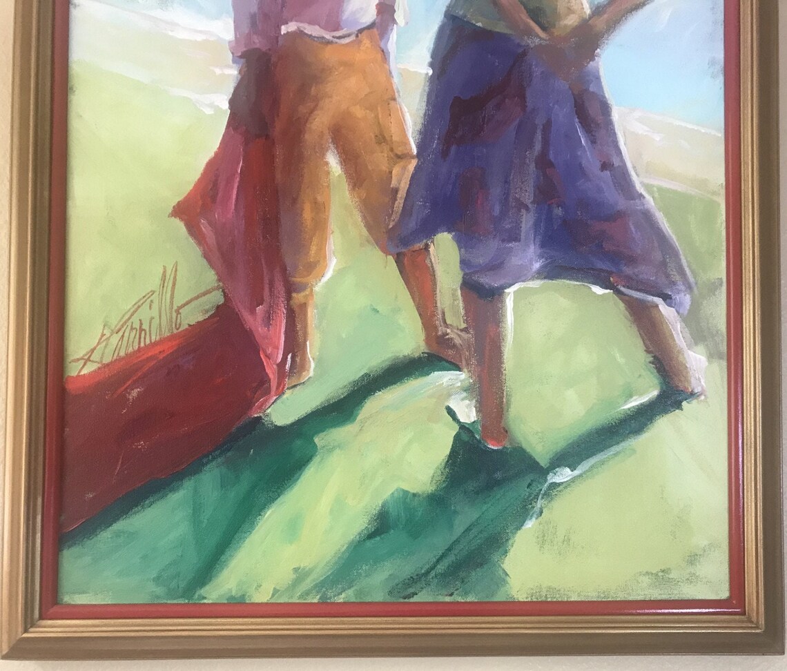 Kathleen Cabrillo Original Oil Painting Two Women by a Lake - Etsy