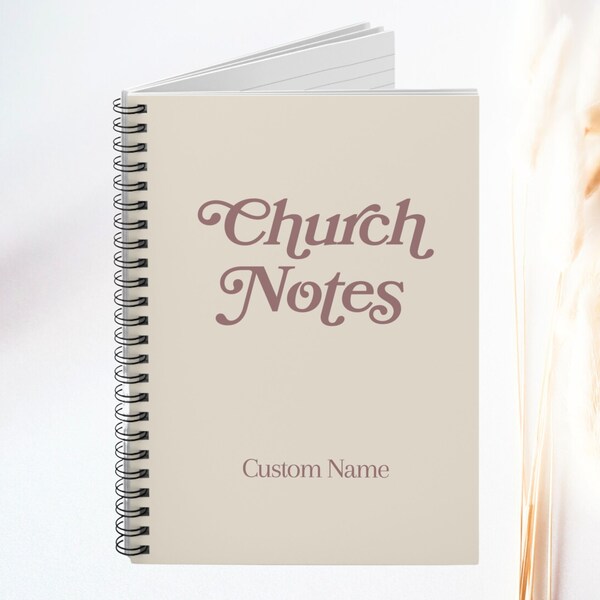 Personalized Church Notebook - Etsy