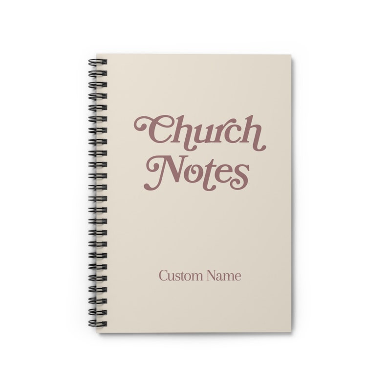 Personalized Church Notes Journal: Boho Christian Softcover Notebook - Etsy