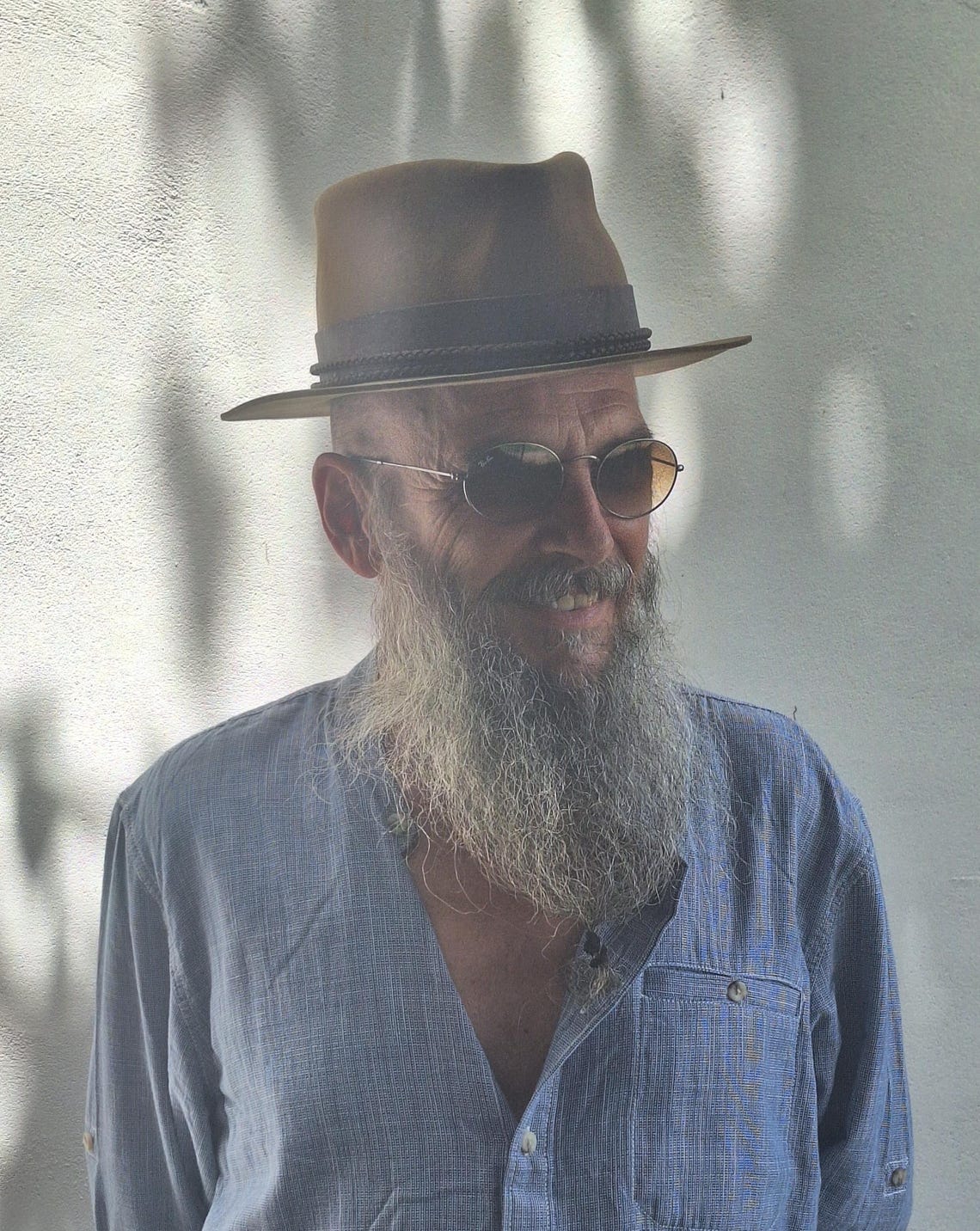 Brown Flat Brim Waterproof Fedora Rabbit Furfelt Hat. - Etsy